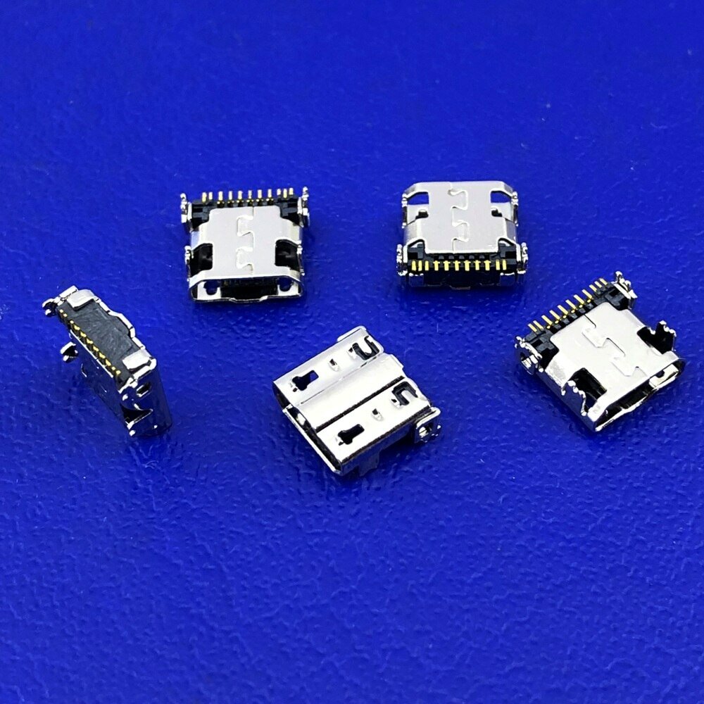 Лот 5 штук Гнездо Разъем системный Micro USB MC-169 MC-042 DIP B-7+S micro-B USB 11pin