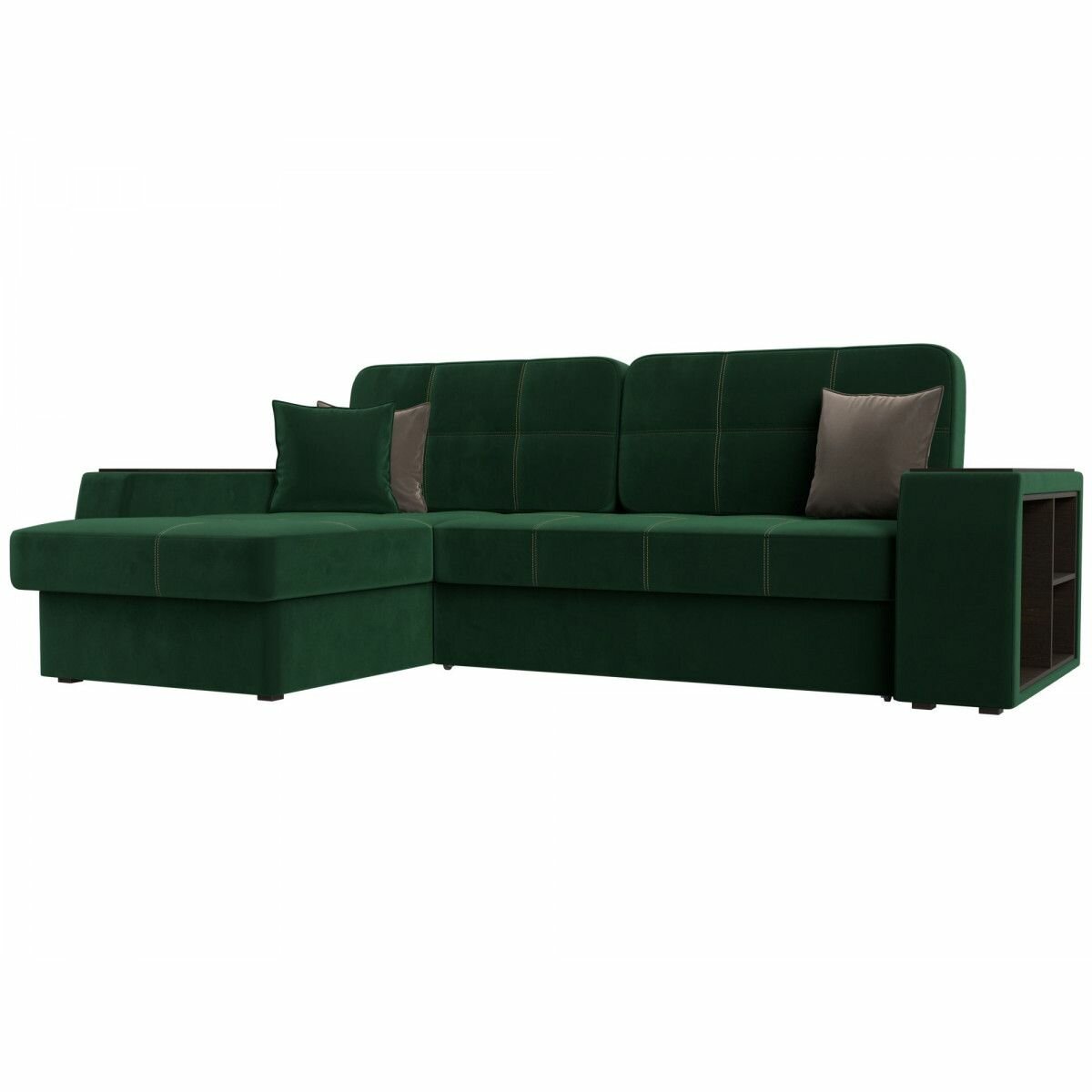 Угловой диван Брюссель левый угол, Велюр, Модель 110650L