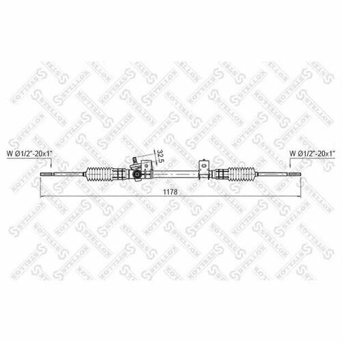 Рейка рулевая Stellox 0035030sx для Ford Fiesta III