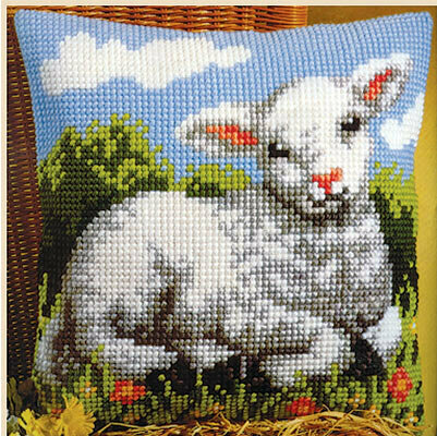 Набор для вышивания VERVACO 1200 подушка Бельгия 699 Овечка