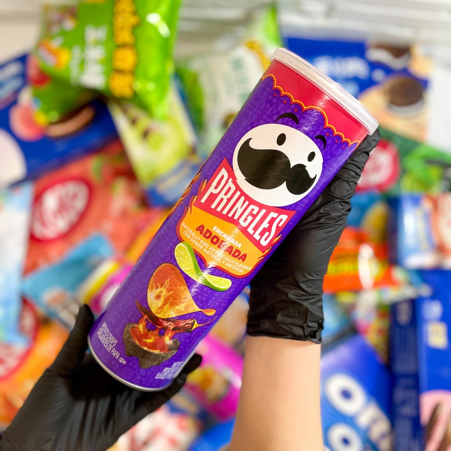 Чипсы Pringles "Мексика" (Хабанерос-Адобада), хрустящие, пряный вкус, 158 г