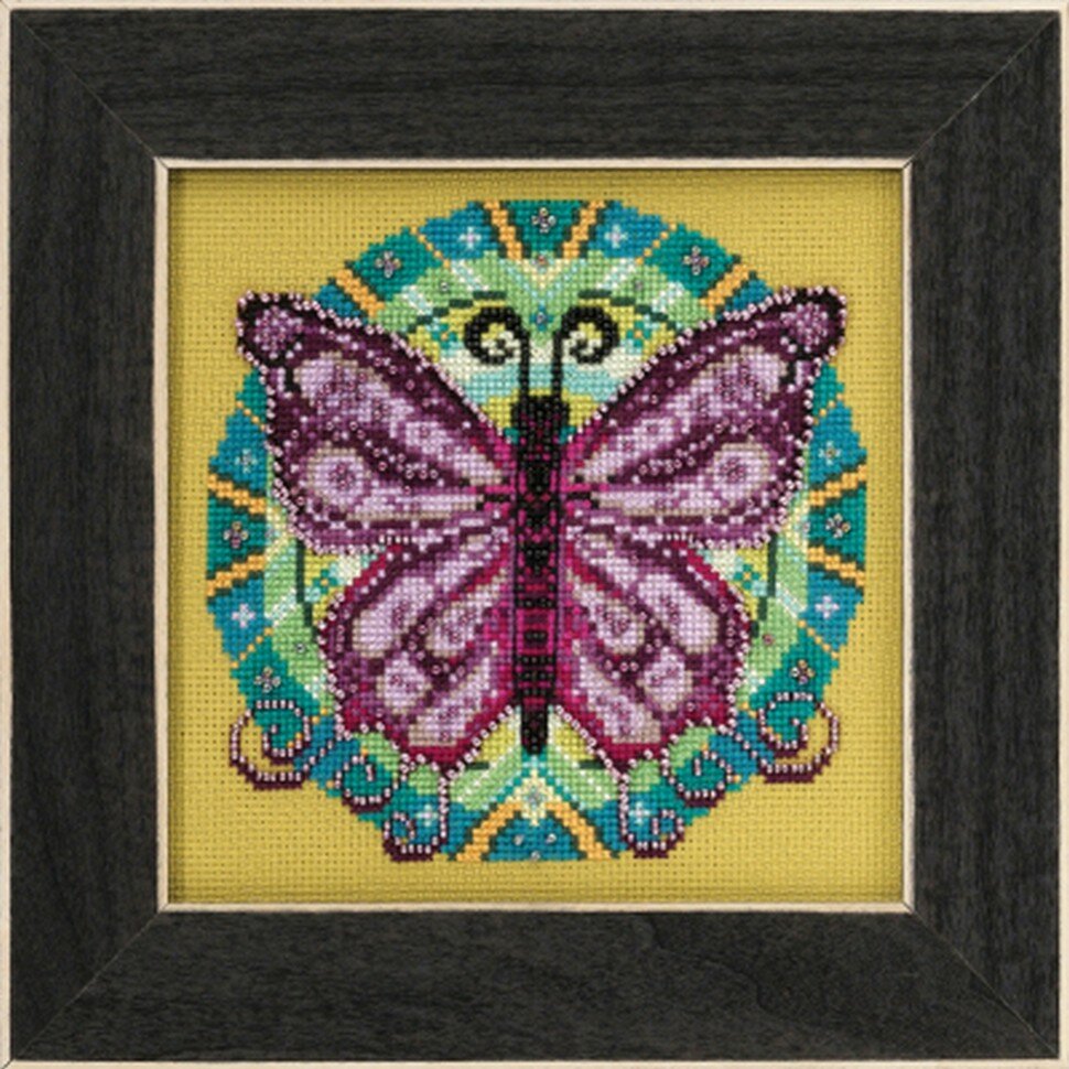Набор для вышивания Mill Hill #MH172111 Spring Mandala (Весна), Счетный крест, 12.7 x 12.7 см