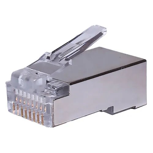 Коннектор Suprlan (10-0231-1) FTP кат.5E RJ45 прозрачный (упак:10шт)