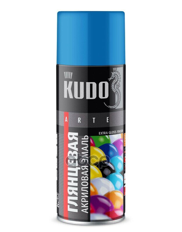 Краска голубая глянцевая акриловая 520мл RAL 5012 KUDO Kudo арт. KU-A5012