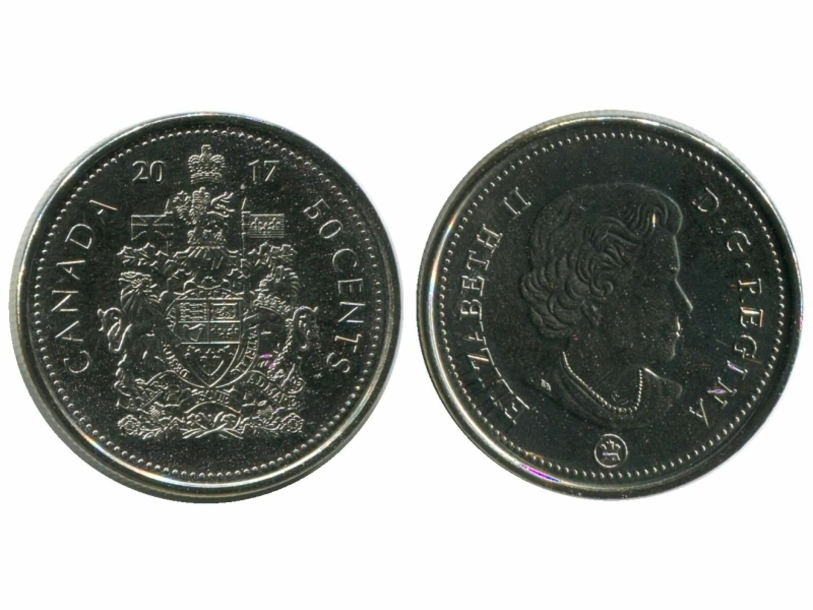 50 центов Канады 2017 г.