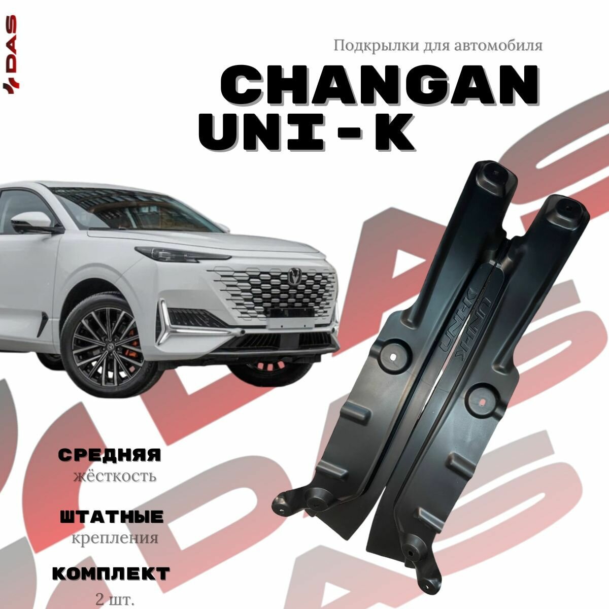 Подкрылки для задних колес Changan Uni-K / Чанган Юни-К 2022-2024 г. в