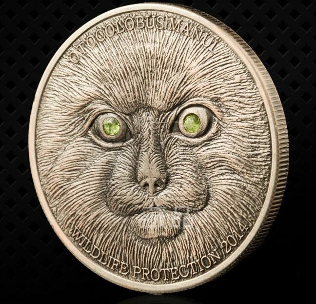 16 Монгольские животные с бриллиантами памятная монета 500 тугриков