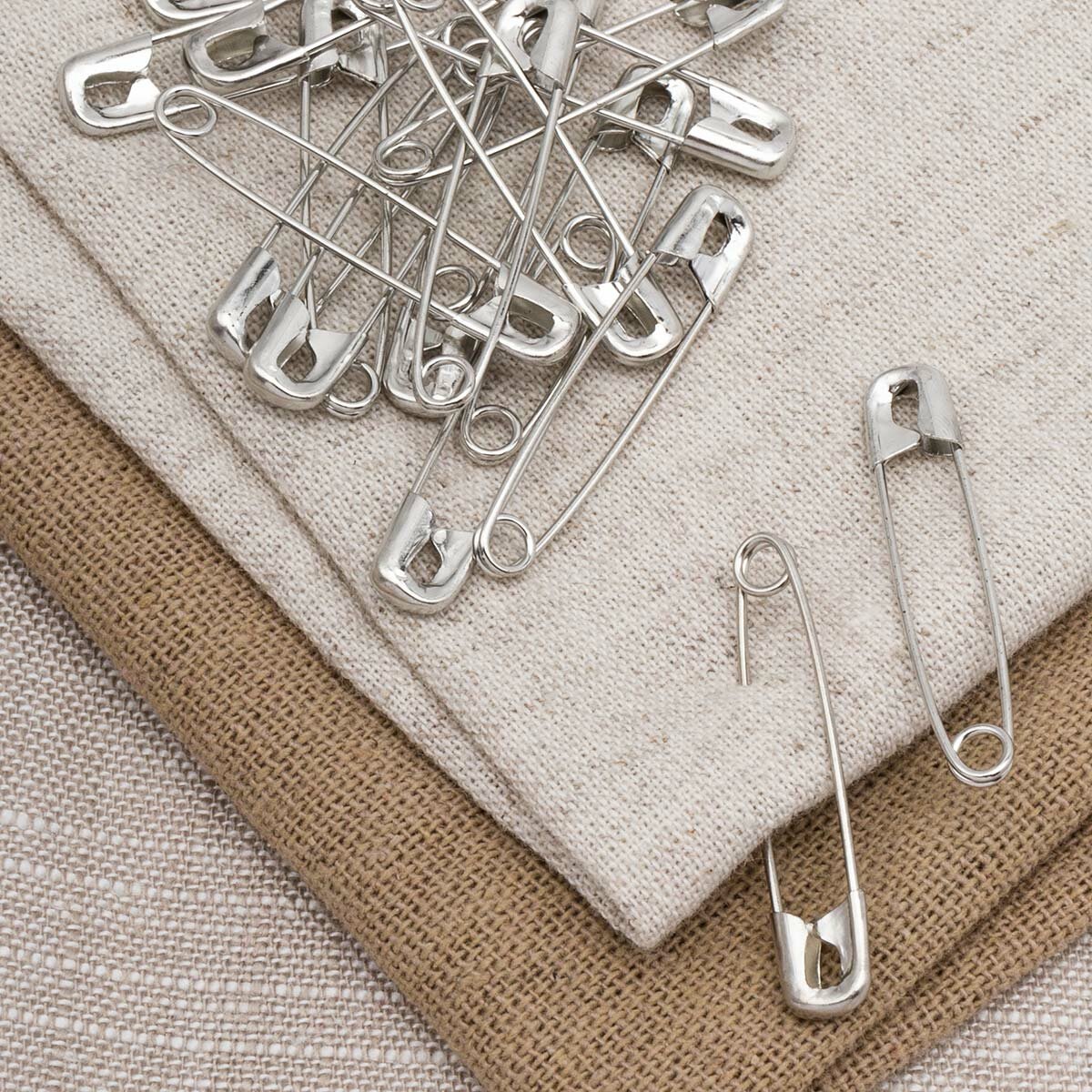 Булавки английские № 1 (34 мм), 16 шт, сталь, серебристые, Prym