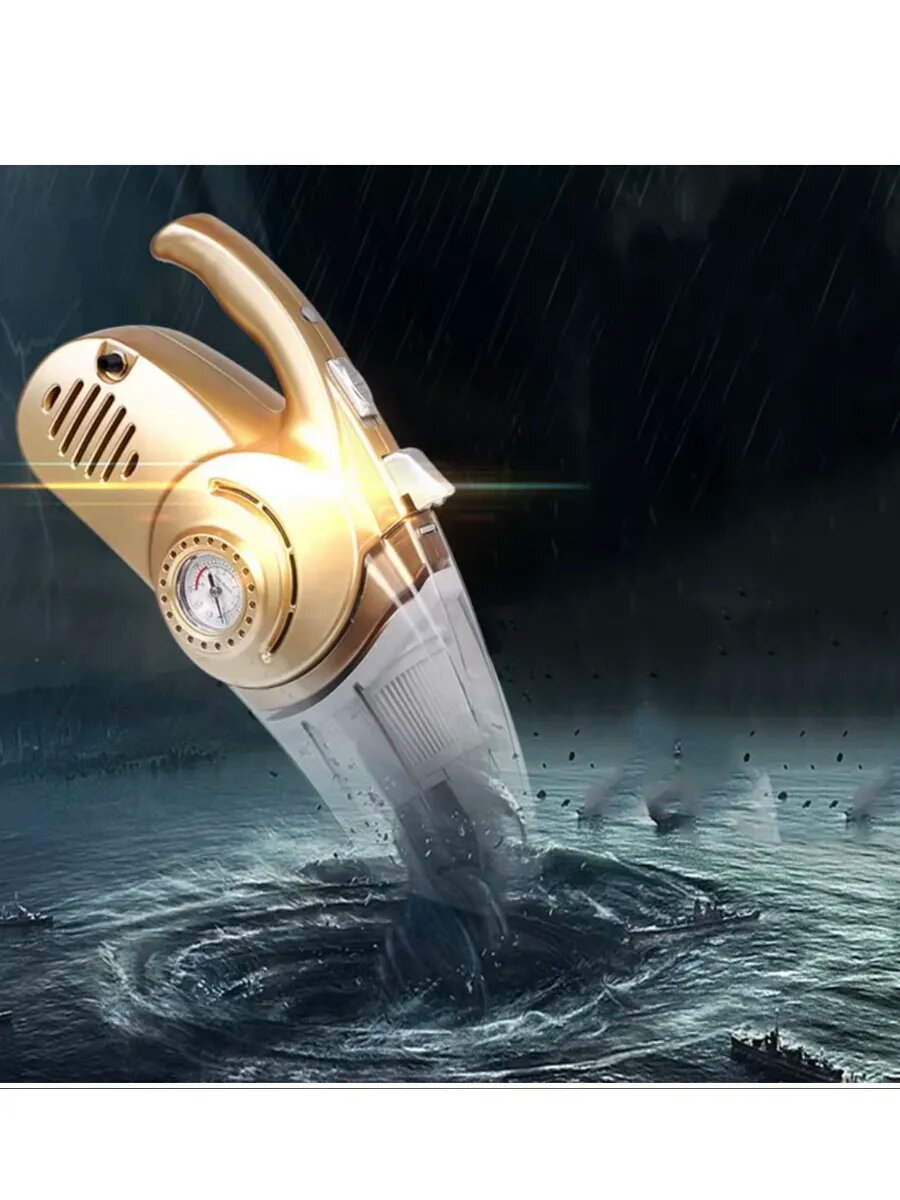 Автомобильный пылесос ручной c компрессором