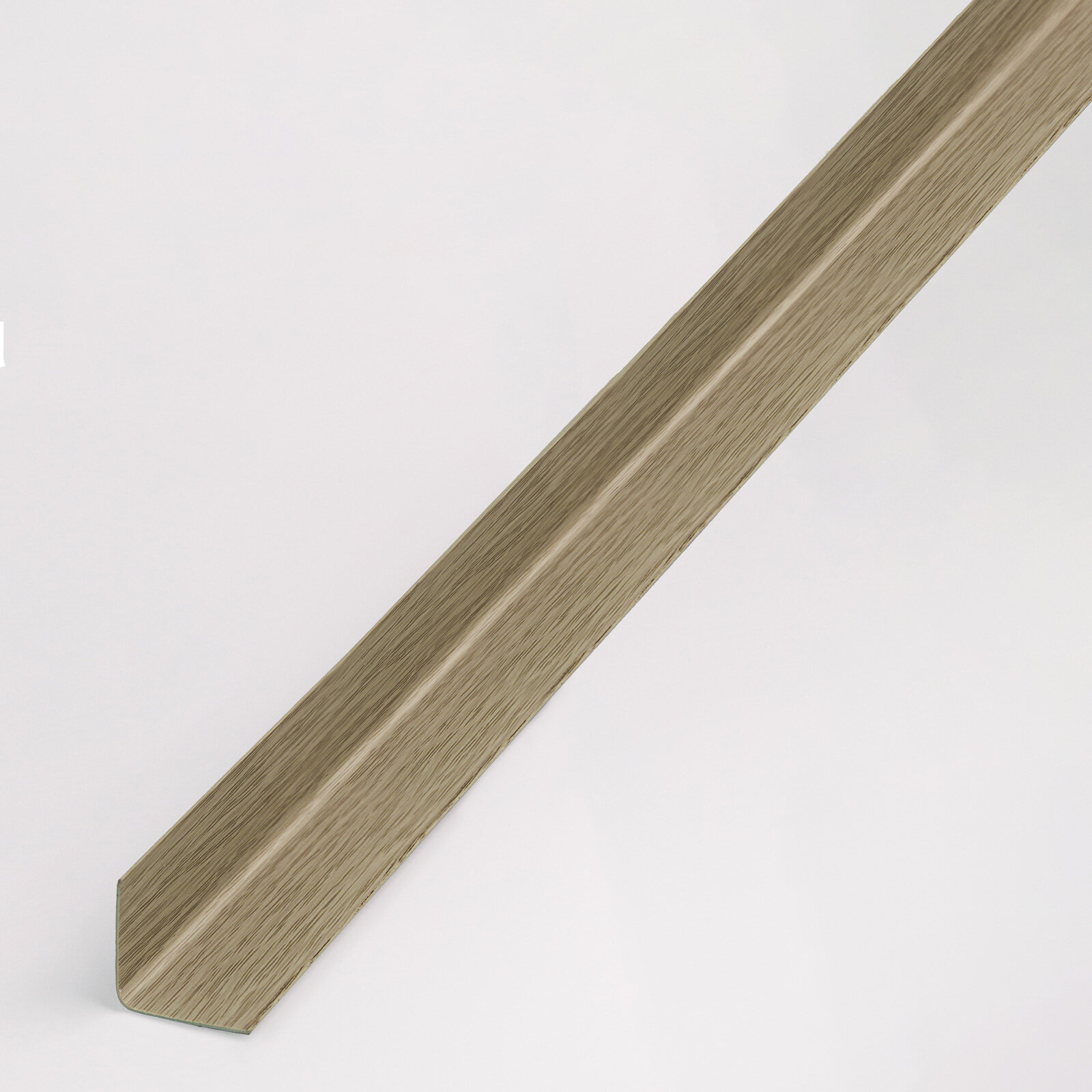 Уголок разнополочный пластиковый 20х12 мм, длина 2,7 м, угол ПВХ для откосов внутренний Ideal (Идеал) УВ 20Х12, дуб северный 213