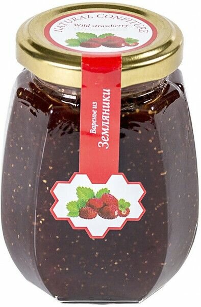 Варенье из лесной земляники 220гр, стекло