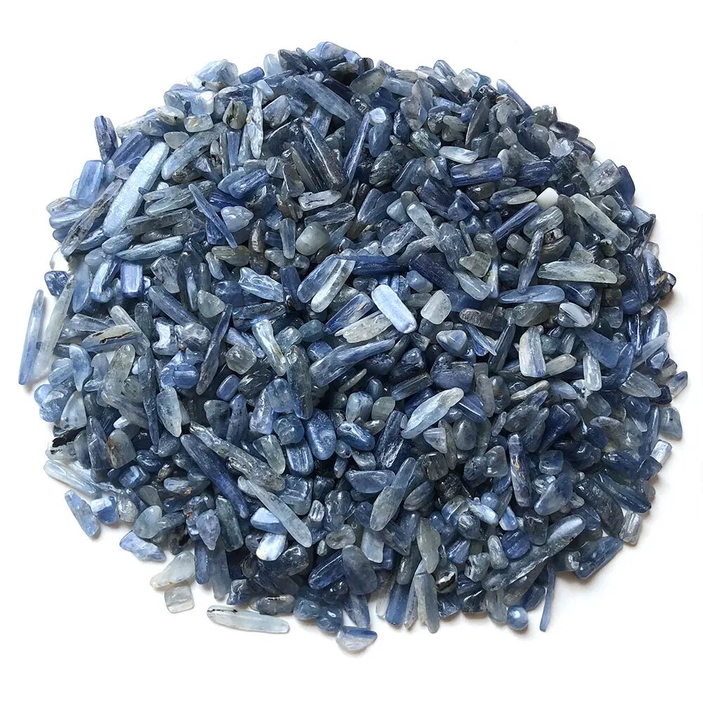 Голубой кианит, дробленый камень 100g (pack)