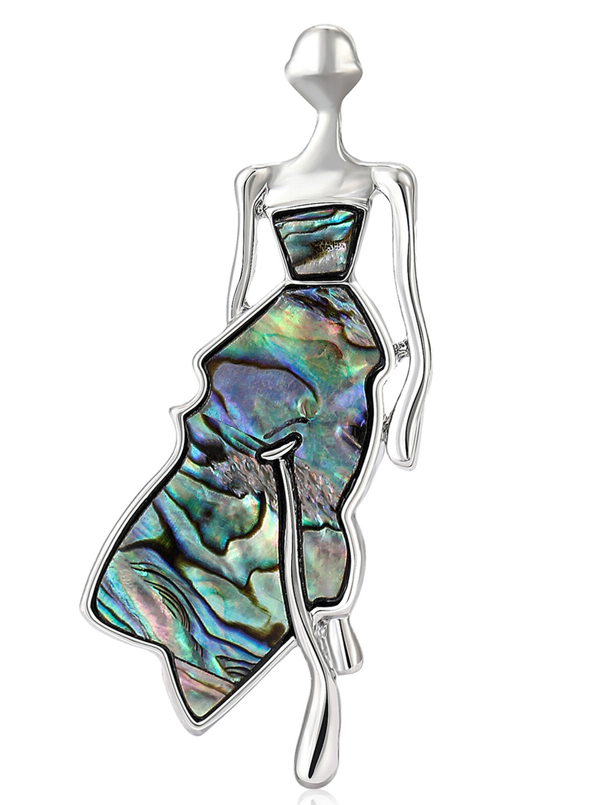 Брошь, перламутр