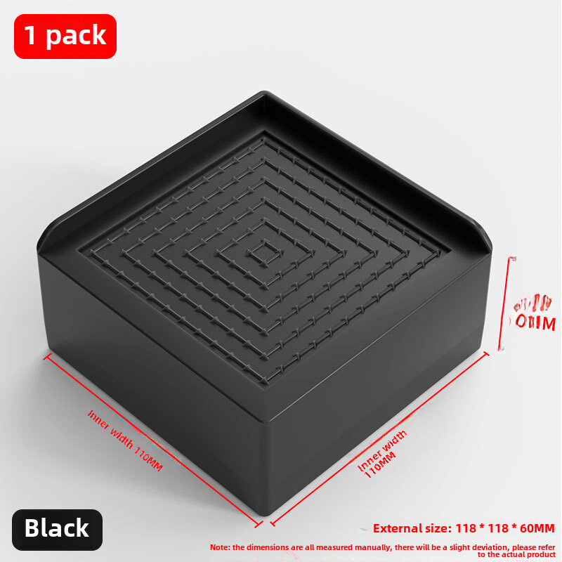 Кровать Amazon Black Furniture, с нескользящей накладкой, черная, 2358 дюймов