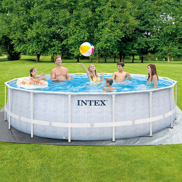 Каркасный бассейн 26746 Intex Chevron Prism Frame 488*122 см, аксессуары, INTEX, 26746