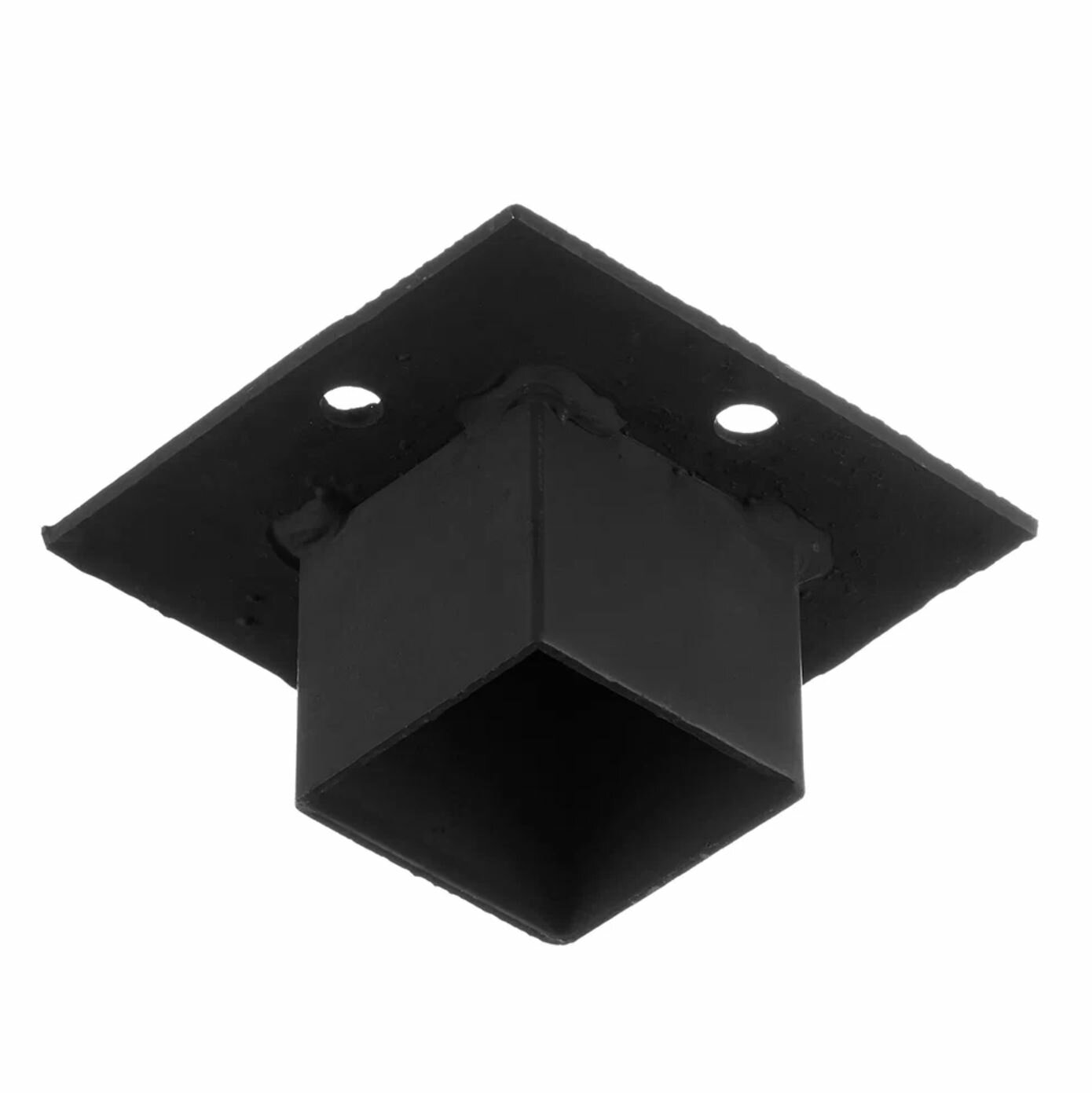 Оголовок для сваи-стойки винтовой d51 мм, квадратный, 50х50 мм, чёрный