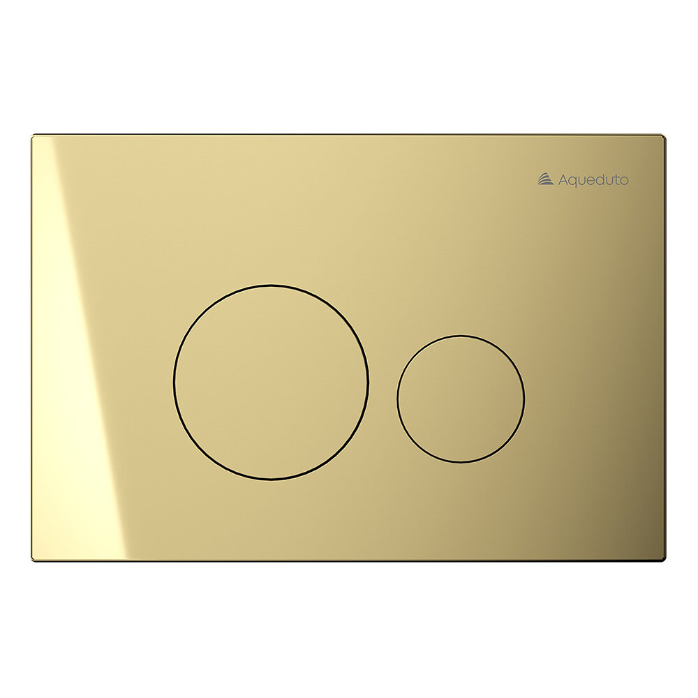 Панель смыва Aqueduto CIRCULO Novo, шлифованное золото CIR0250