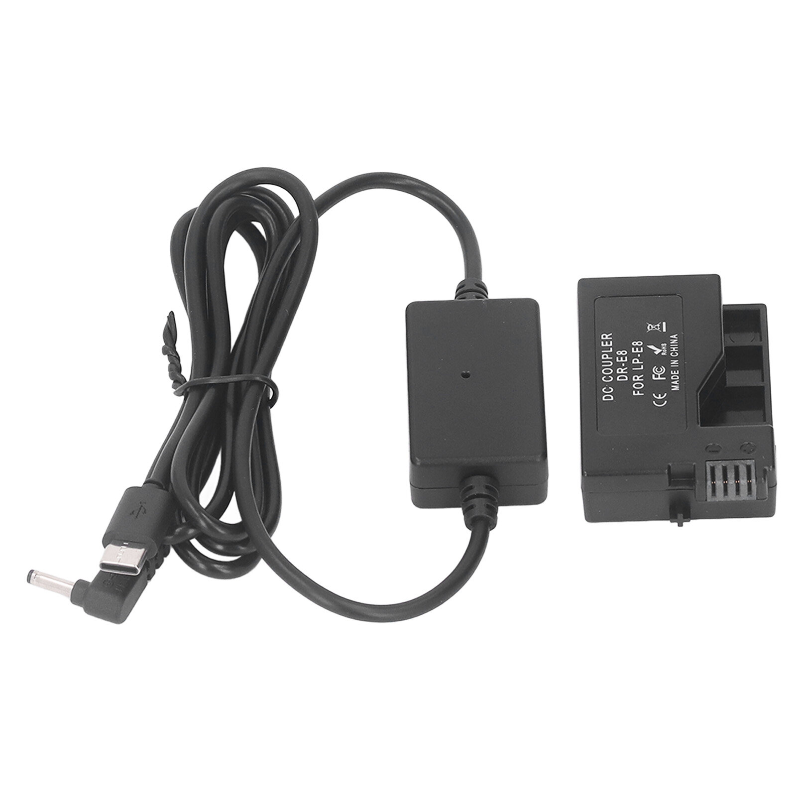 Комплект адаптера питания типа C для DR E8 DC Coupler LP E8 Dummy Battery Type C для камер T2i T3i T4i T5i 700D 650D 600D 550D Kiss X4 X5 X6i X7i WE 060