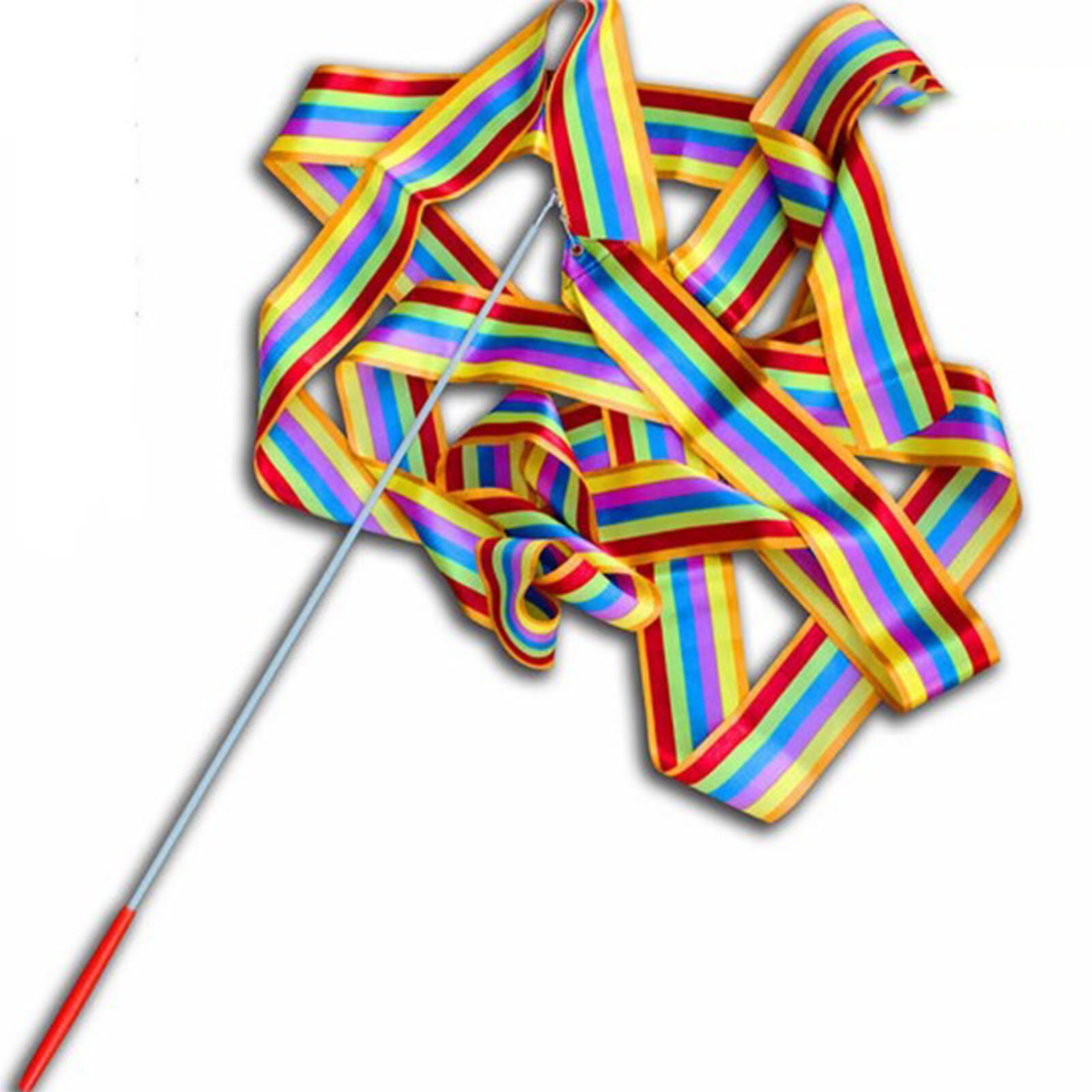 4 м/13,12 футов Танцевальные Ленты Гимнастические Ленточные Серпантины Танцевальные Серпантины Палочки для Детей Coloful