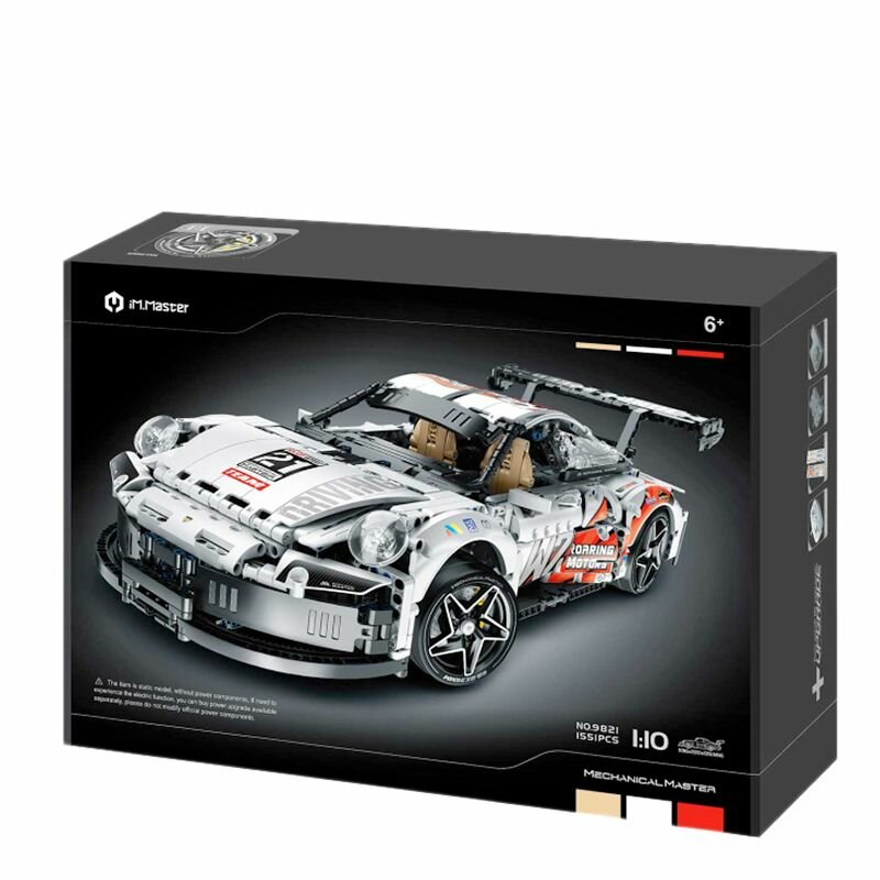 Конструктор "Porshe 911", 2в1, 4в1, с пультом ДУ, для детей от 6 лет