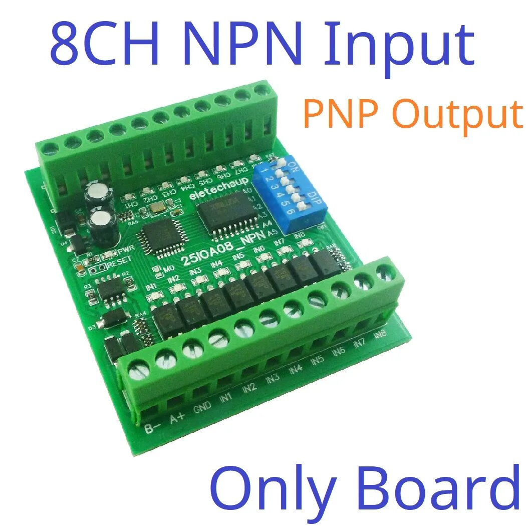 Модуль ввода-вывода eletechsup 8/16/32 DI-DO 8CH NPN only Board