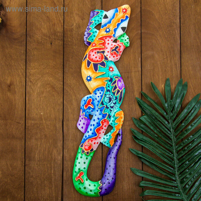 Панно настенное "Геккон океан" 11х1,1х50 см