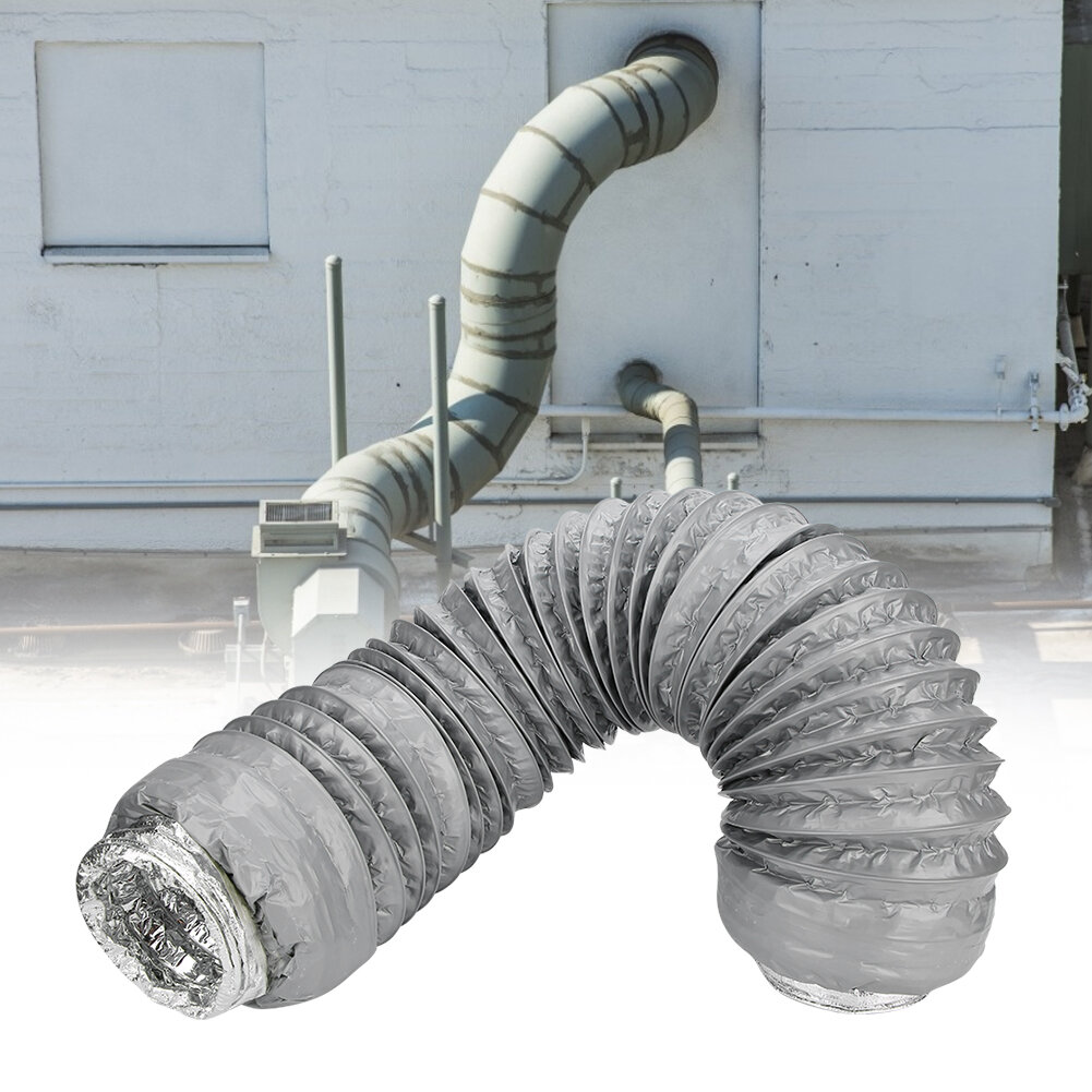 1 м алюминиевая фольга гибкий воздуховод вытяжной шланг кухонная вентиляция изоляция шумоподавление