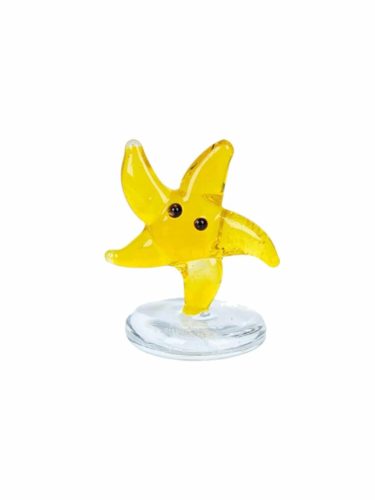 Муляж, Мини-стеклянная рыбка, краб, лобстер, стеклянное украшение-маленькая морская звезда