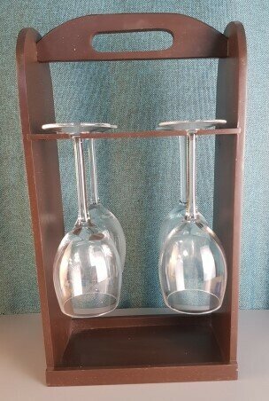 !09 Набор для вина "Сомелье": 4 бокала 350 мл. + подставка