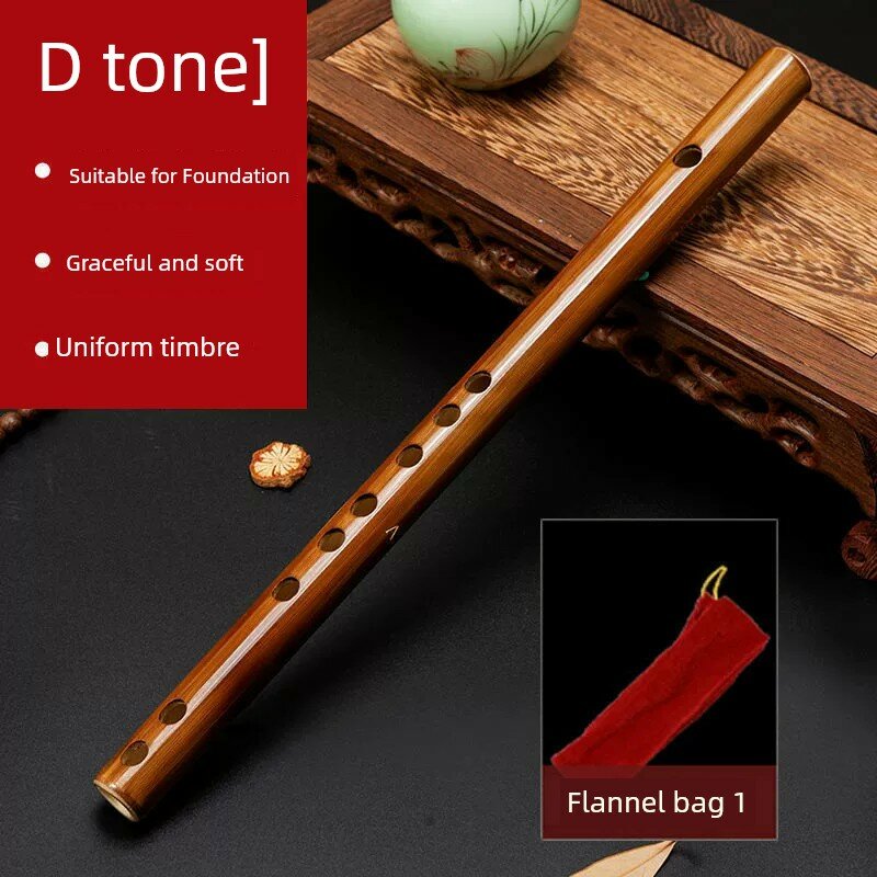 Мини-флейта без отверстий для мембраны, горизонтальная флейта для студентов, бамбуковая флейта для начинающих,