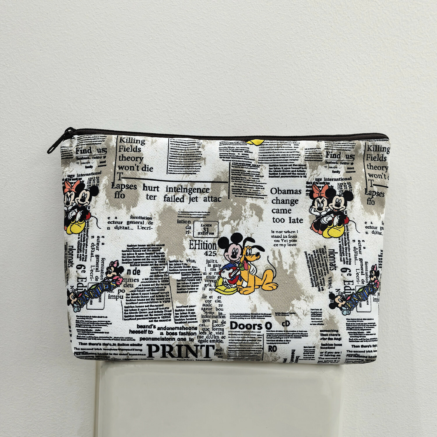 Miniso Милая косметичка в корейском стиле, портативная, вместительная, с рисунком студента, водоотталкивающая, для путешествий, хранения туалетных принадлежностей