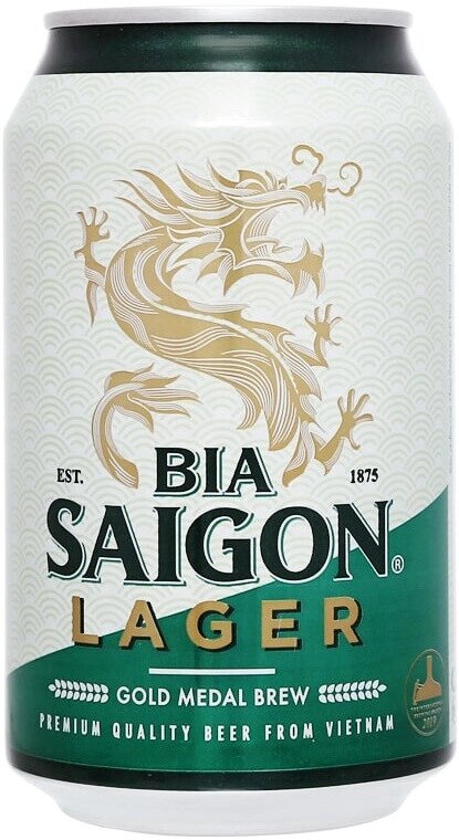 Пиво "Saigon" Lager, in can, 0.33 л