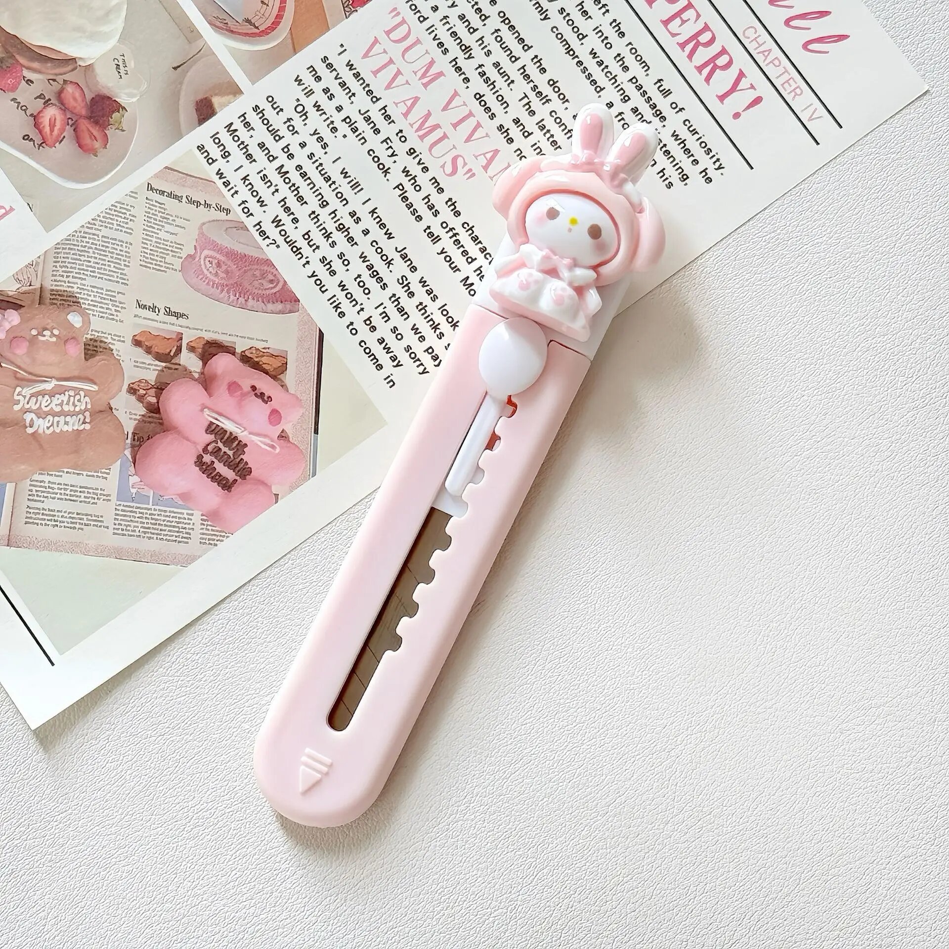 Открывалка для писем розового цвета rabbit