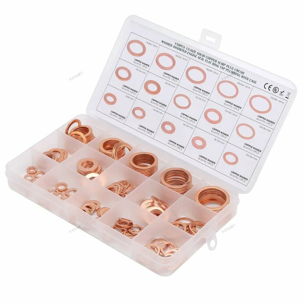 Красная медная шайба