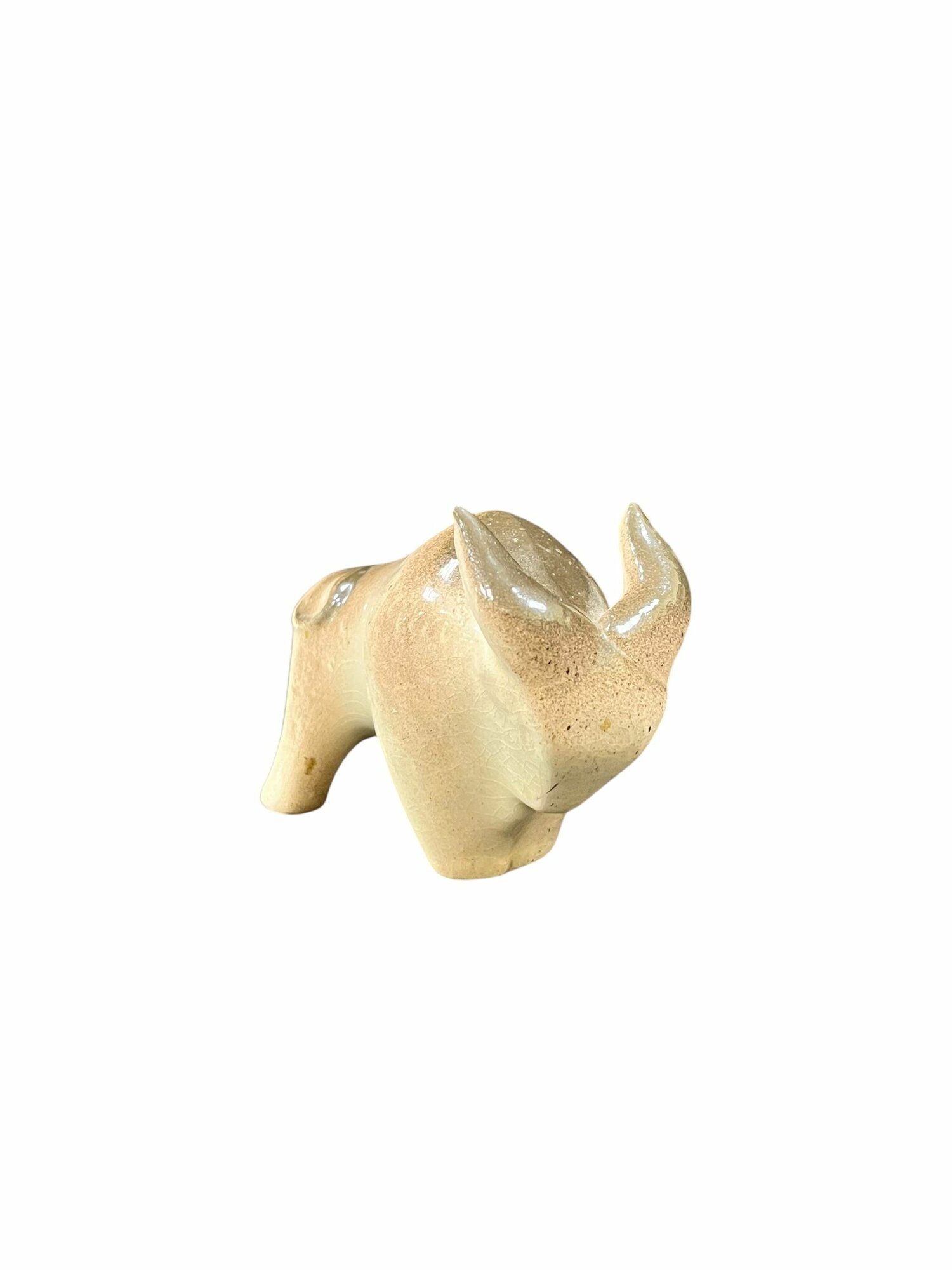 Советская статуэтка Бык, керамика, времен СССР