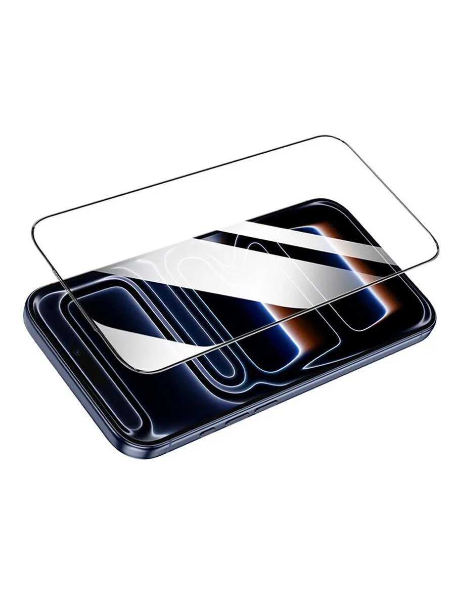 Защитное стекло Hoco G777 iPhone 17 Pro, полноразмерное, 3D, цвет черный