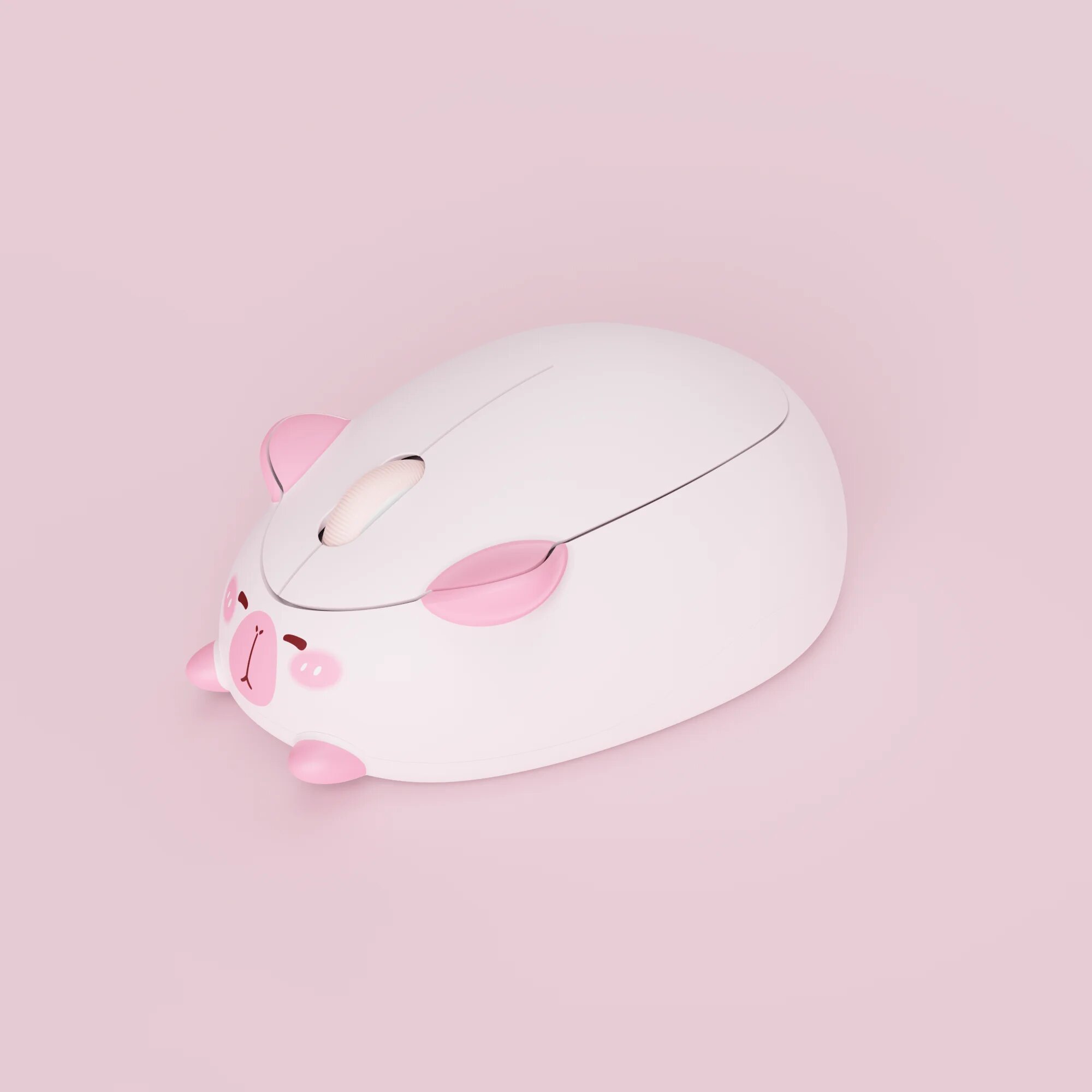 Беспроводная мышь Akko Cat Theme 2.4ГГц Розовый, Pink