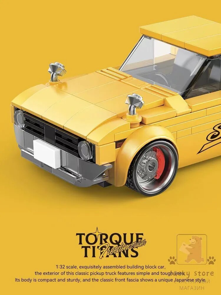 Пластиковый конструктор Torque Titans: классический грузовик 1:32, 500 деталей, совместимый с LEGO — фото 1