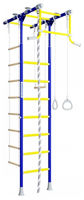 Шведская стенка ROMANA R1 (синяя слива), допустимая нагрузка на комплекс, кг: 100