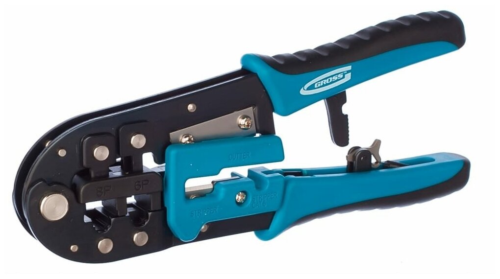 Кримпер для обжима телефонных и компьютерных клемм GROSS 17719 двухкомпонентная формула