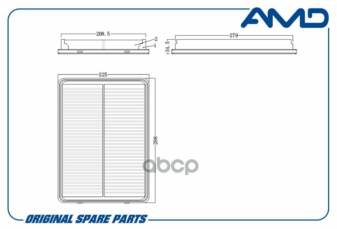 Фильтр воздушный 28113-2W100/AMD. FA161 AMD арт. AMDFA161