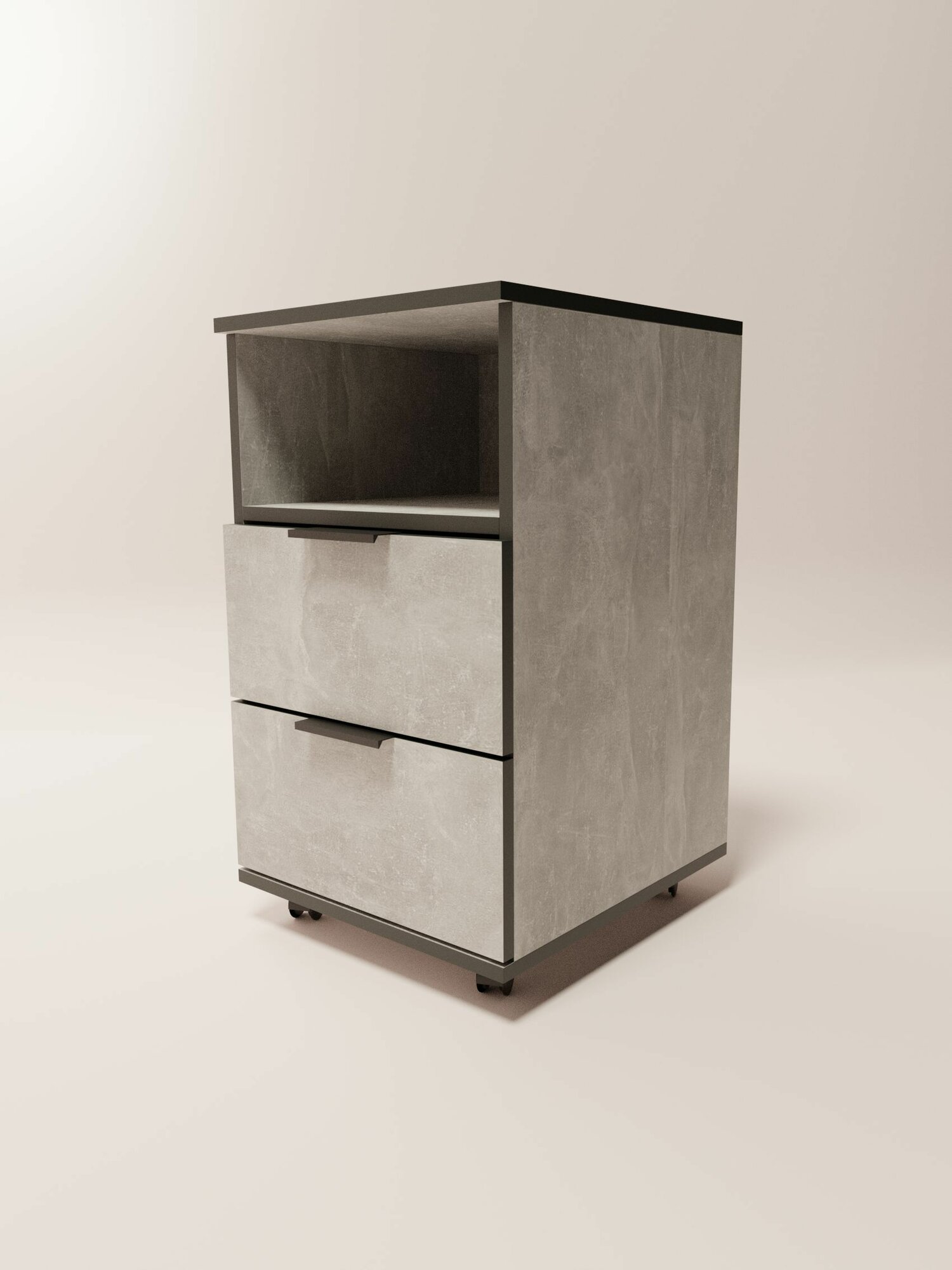 Тумба офисная/компьютерная FPS Mebel 2, Бетон