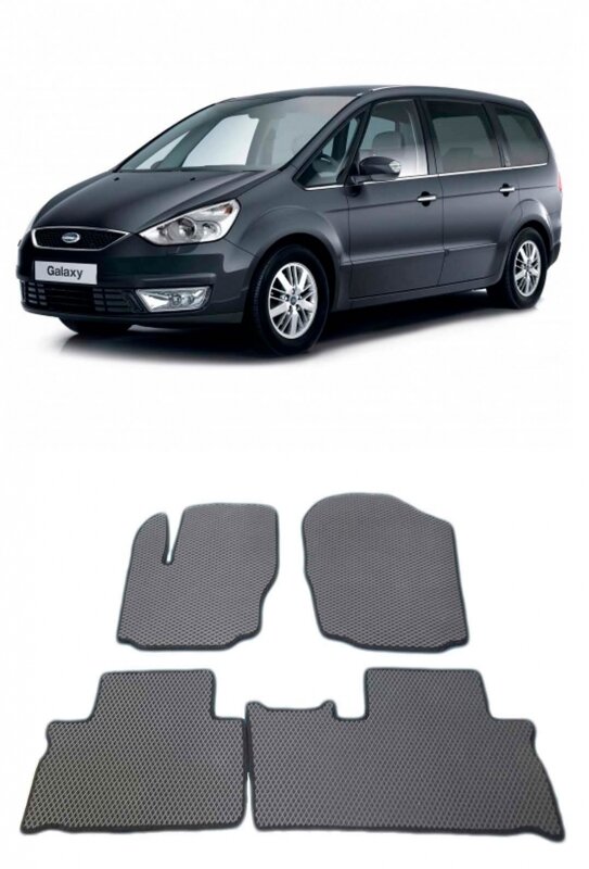 Ford Galaxy Минивэн II 2006 - 2010 коврики EVA Smart Комплект в салон