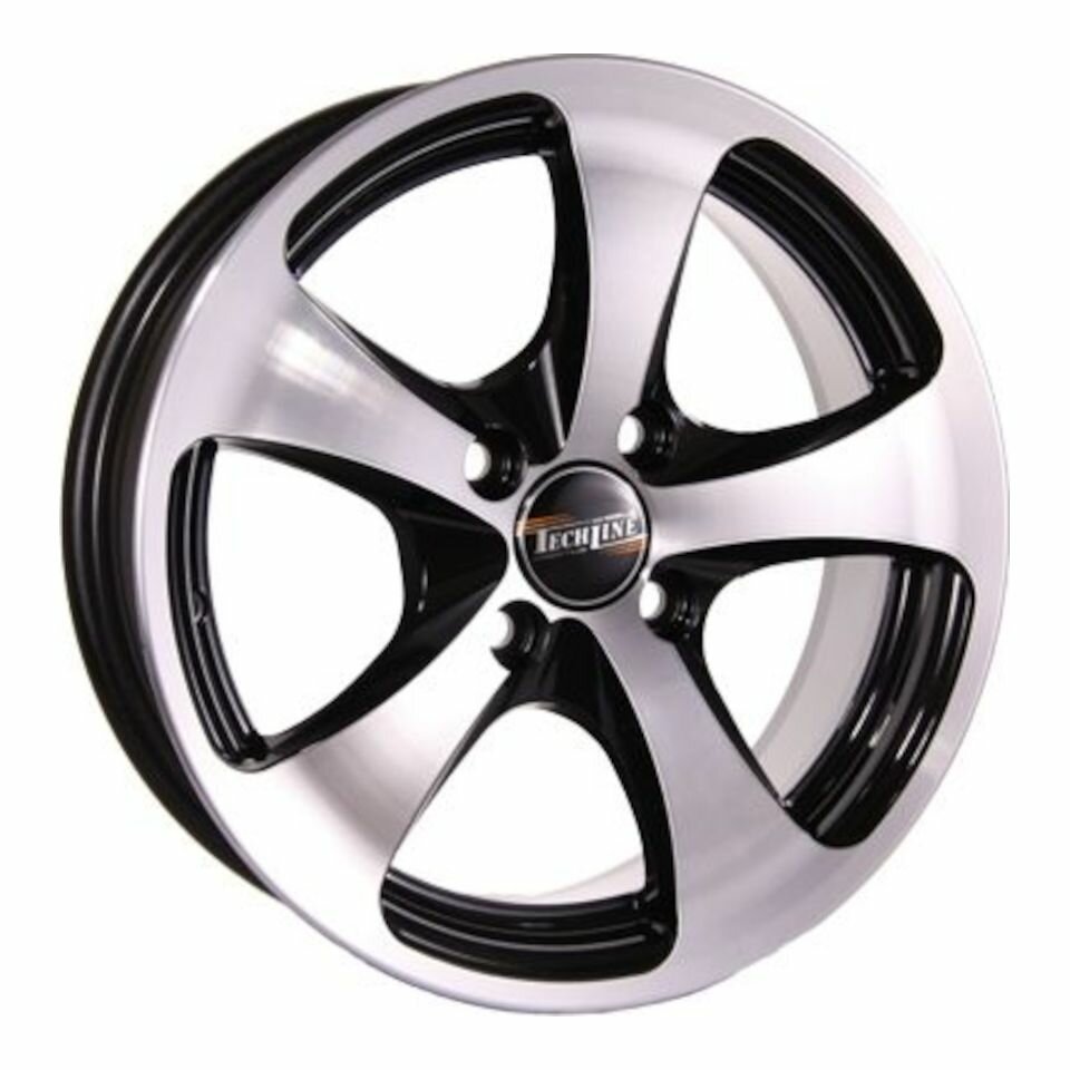 Литой колесный диск Tech Line 403 5,5R14 4*98 ET32 d58,6 Алмаз черный