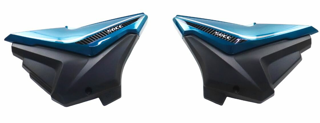 Облицовка боковая (крышка бардачка) Alpha ANDES морская волна (пара)