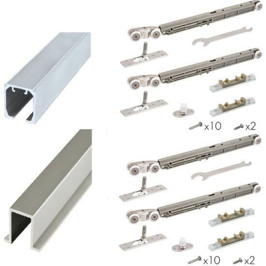 A|center Комплект "SET 2" 3м (с доводчиком, для 2 дверей)