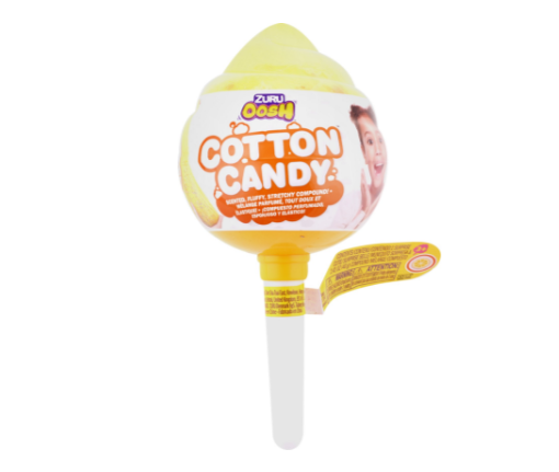 Zuru Oosh Игровой набор Cotton Candy Конфета на палочке со сквишем 3 предмета Лимонная 8628SQ1