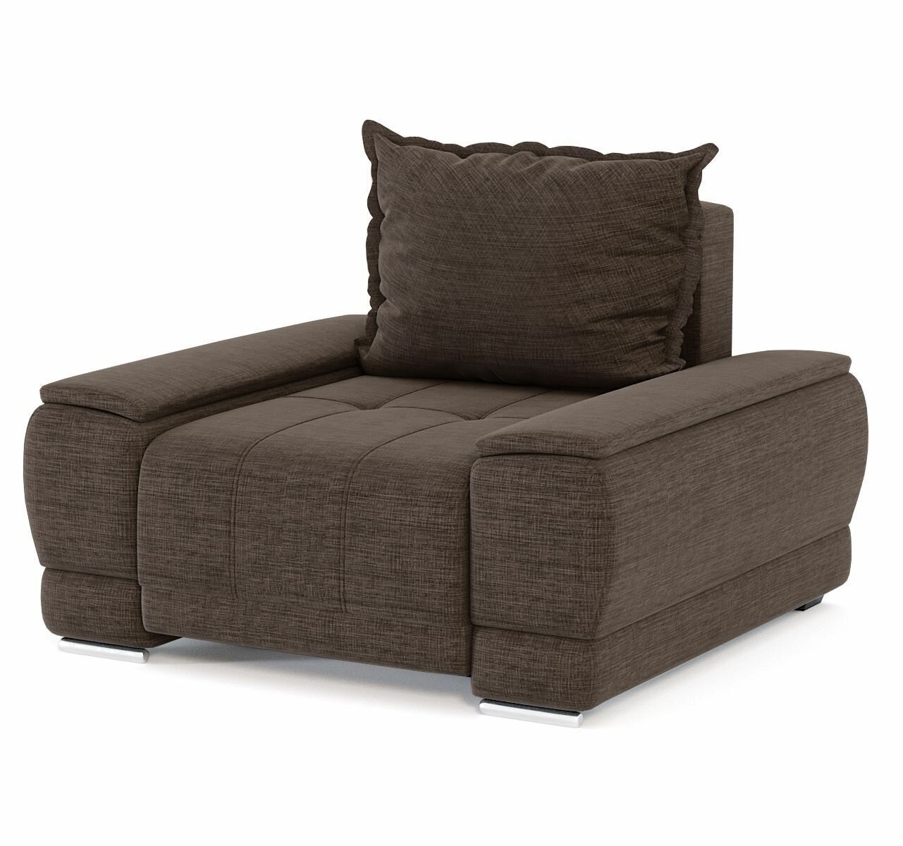 Кресло-кровать раскладное, для взрослых, Nordviks, еврокнижка, рогожка Дрим Браун