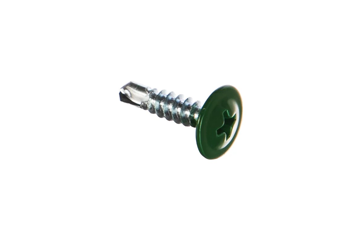 Качественный крепеж Прессшайба зеленый лист 4,2\16 RAL 6002 сверло250 250 шт 0300205 КЧ