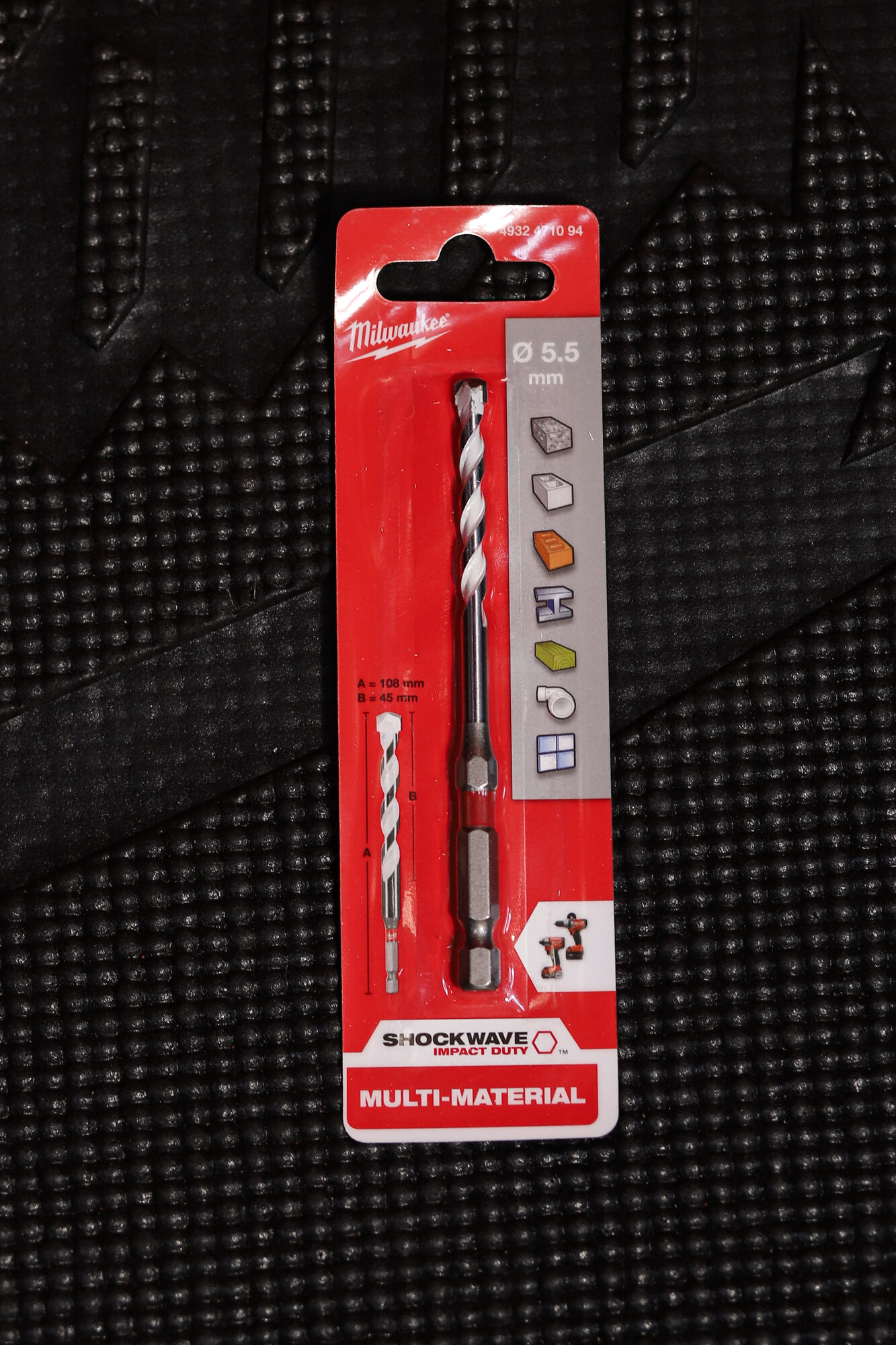 Сверло по мультиматериалам (5.5x100 мм; хвостовик HEX) Milwaukee